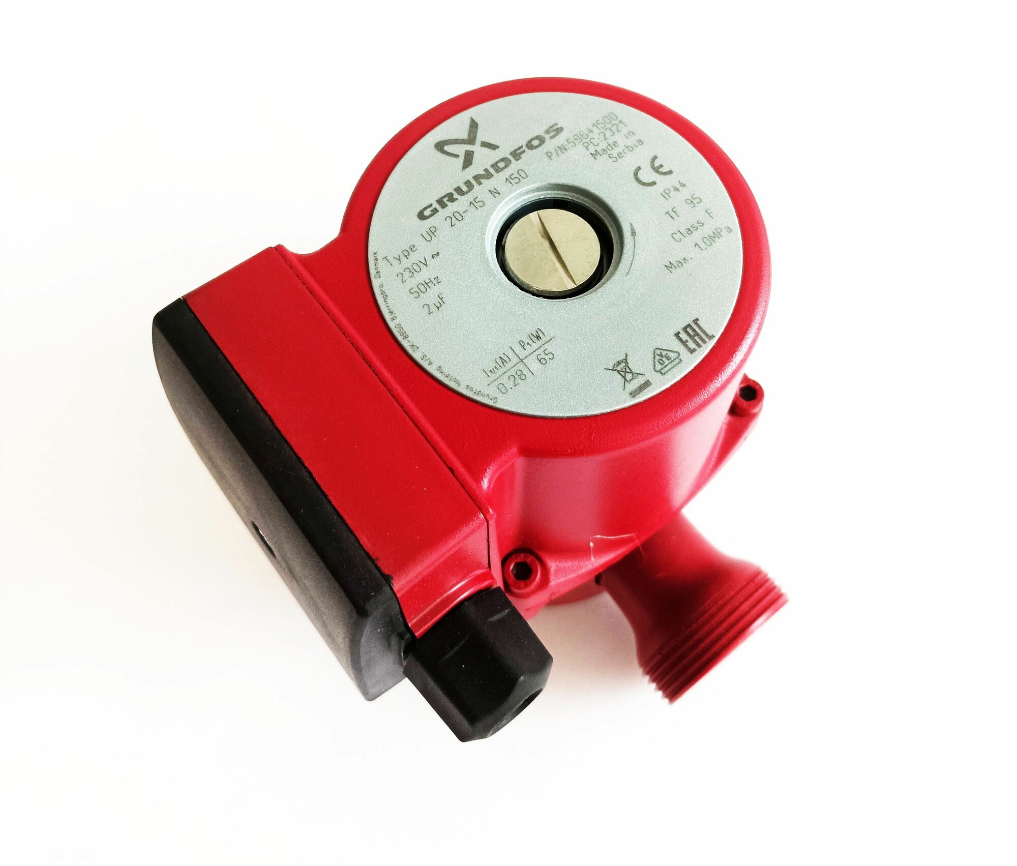 Насос циркуляционный Grundfos UP 20-15N 150, нержавеющая сталь, 1 скорость, 65Вт