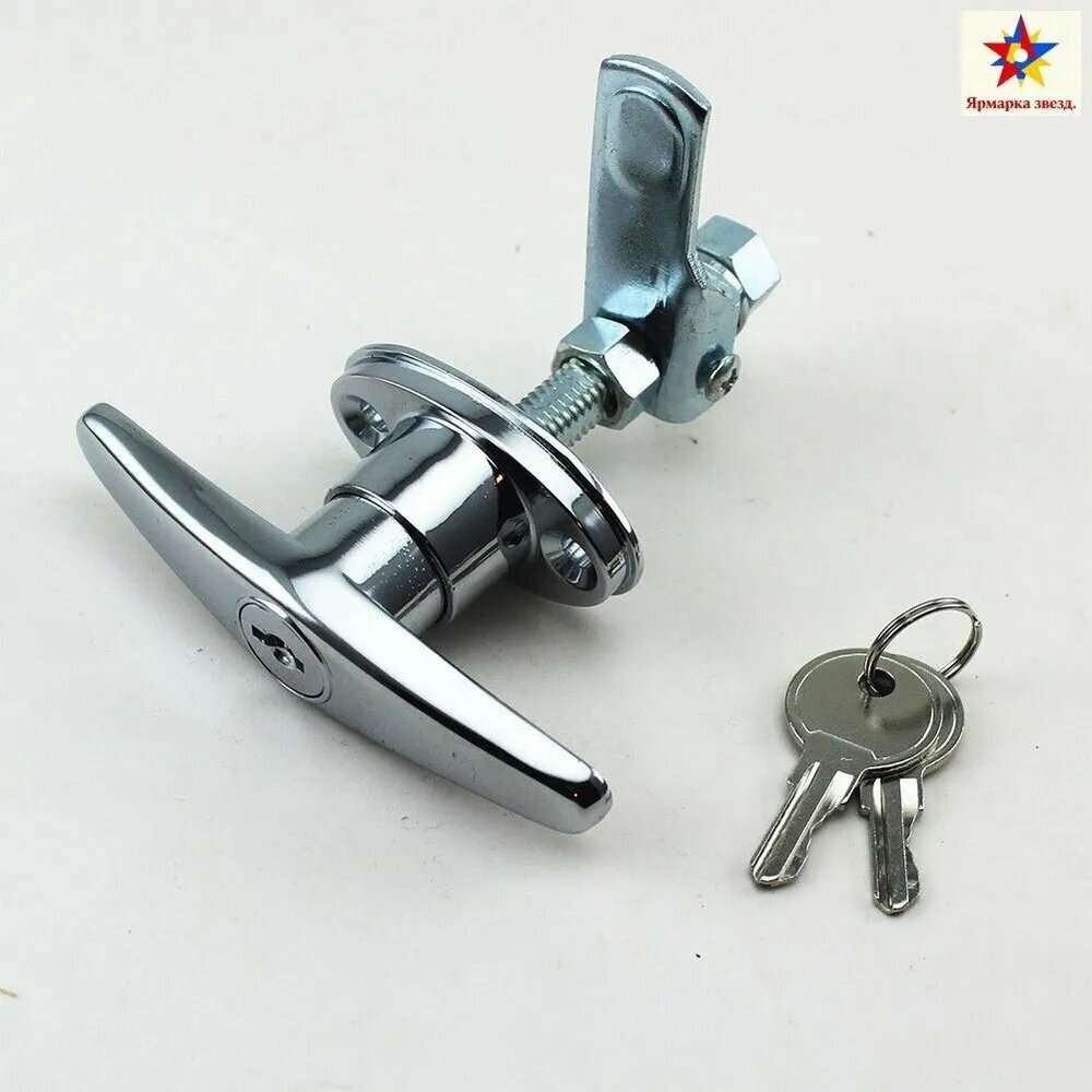 Комплект Замков с Т-Образной Ручкой из цинкового сплава с Ключами для Крепления Кемпера к Гаражным Воротам Грузовика