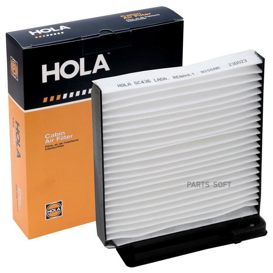 Фильтр салона для а/м Lada Largus, Renault Logan дв.1.6, 16 клап. HOLA HOLA SC436 | цена за 1 шт