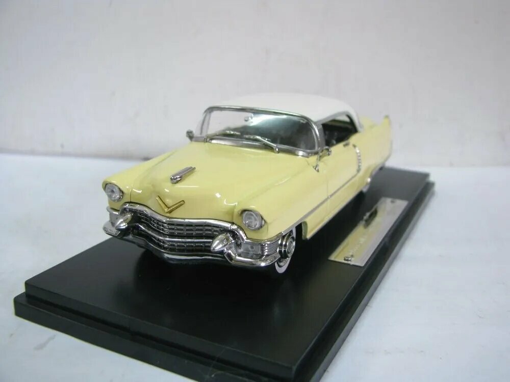 GFCC 1:43 1955 Coupe DeVille Cadillac Желтый и белый с белой крышей Модель автомобиля из литого металла