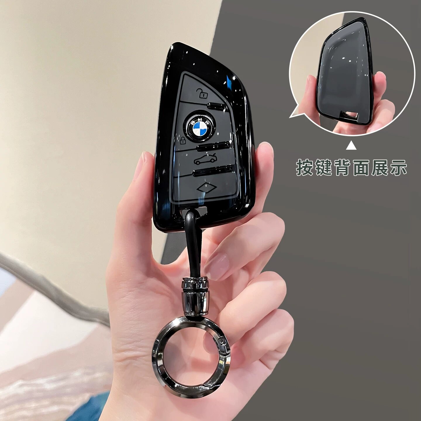 Чехол для ключей BMW MINI COOPER, MINI CLUBMAN, MINI COUNTRYMAN — премиум-класс, для мужчин и женщин [Модель B]