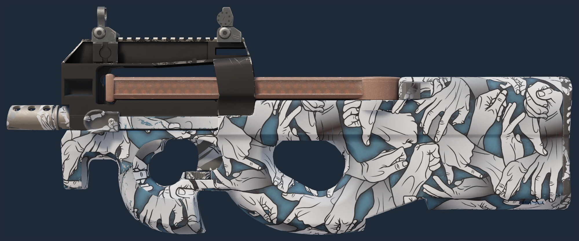 P90 | Мёртвая хватка (После полевых испытаний) Скины CS2 с быстрой автовыдачей steam trade