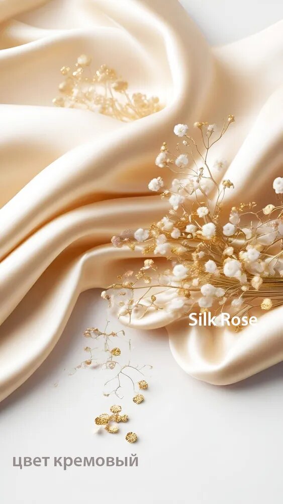 Наволочка Silk Rose шелковая 50x70 см 1шт для лица и волос