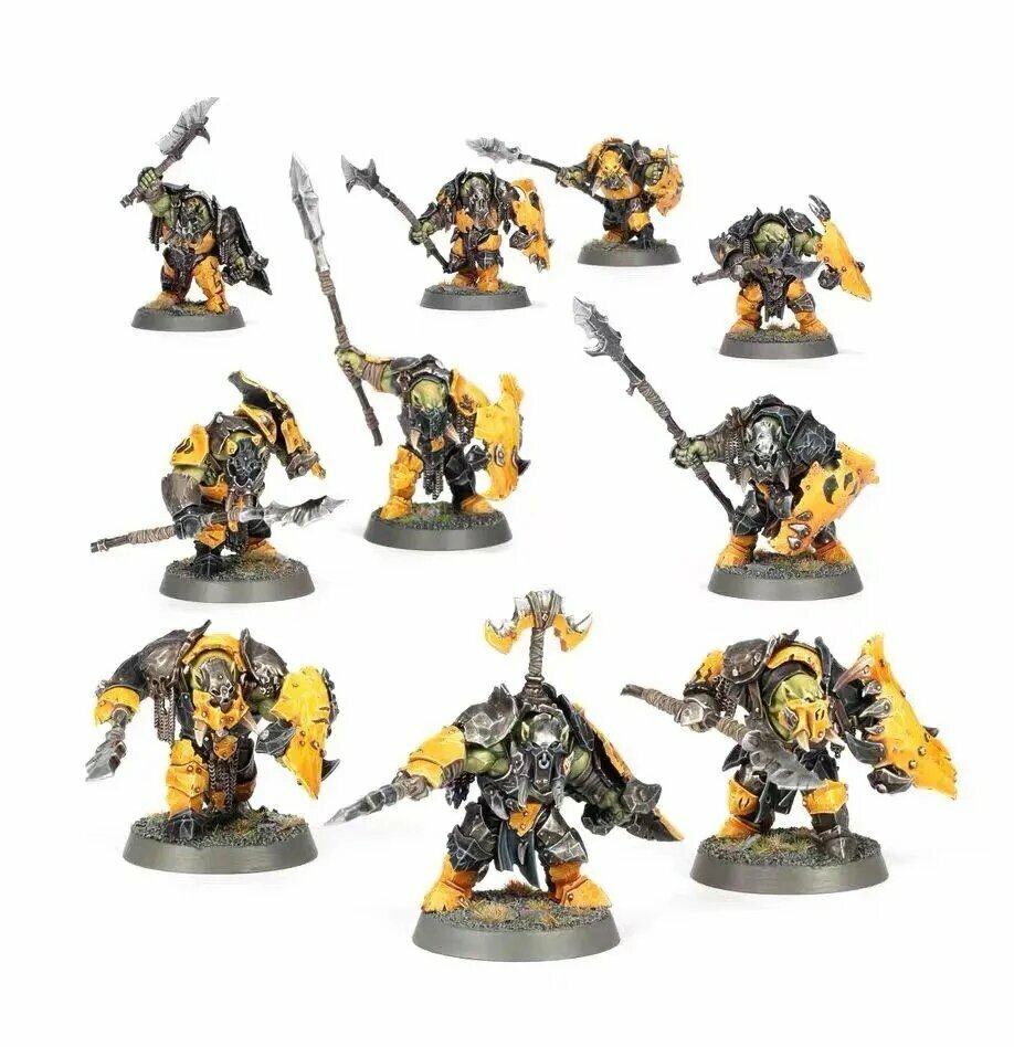 Смола Миниатюра Warhammer AOS ORRUK Orruk Ardboys / миниатюр для настольной игры Упражнения для раскрашивания