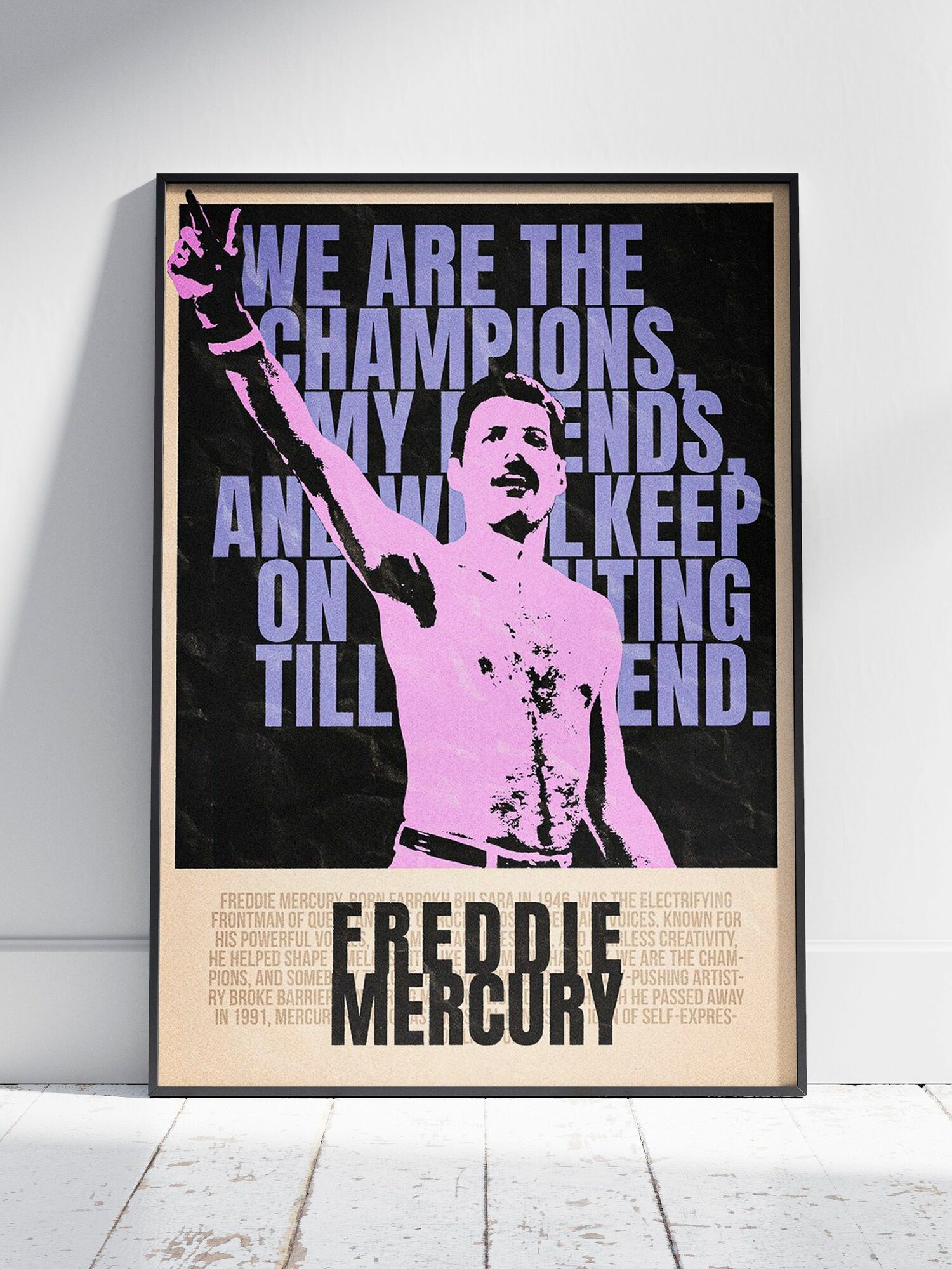 Плакат на стену для интерьера Фредди Меркьюри (Freddie Mercury 6) - Постер по музыке и артисту формата A4 (21x30 см)