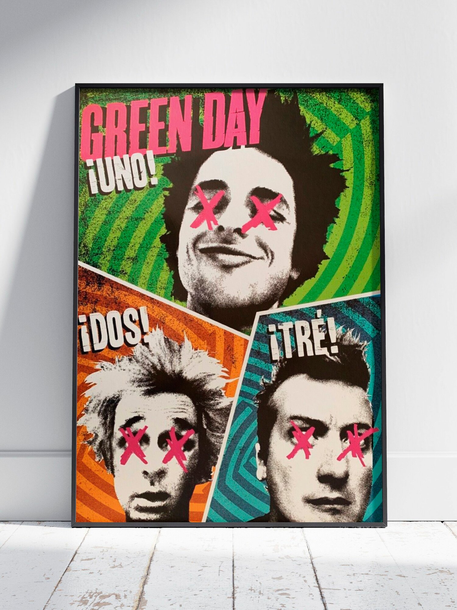 Плакат на стену для интерьера Грин Дэй (Green Day 12) - Постер по музыке и артисту формата A4 (21x30 см)