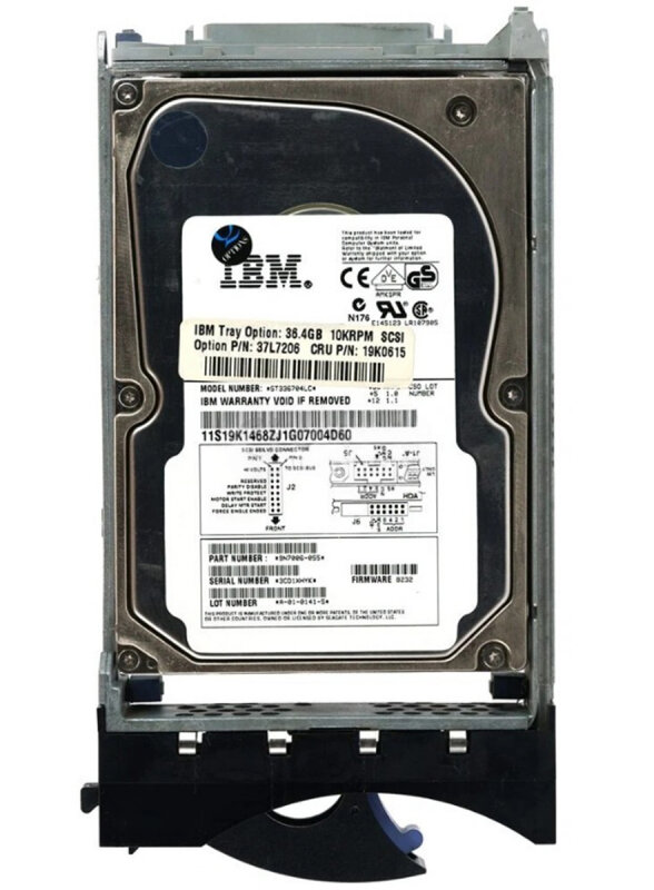 Жесткий диск IBM 36.4Gb 10000 U320SCSI 3.5" HDD 37L7206