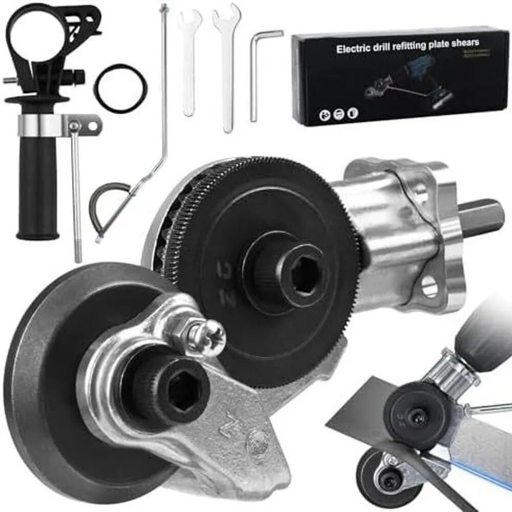 Электрическая дрель, резак для металлических листов, набор для самостоятельного переоборудования аккумуляторных дрелей
