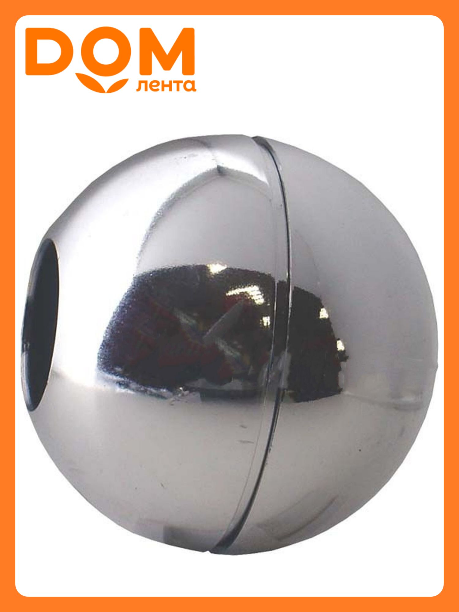 Заглушка декоративная Tech-KREP "JOKER", сталь, глянцевая, серебристая, 1 шт