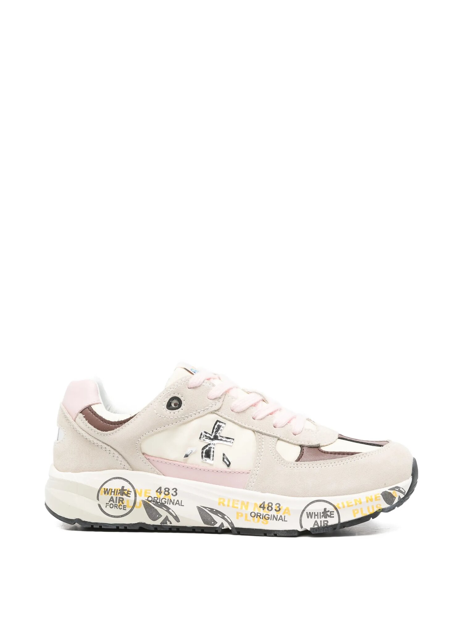 Кроссовки Diva panelled logo-patch sneakers