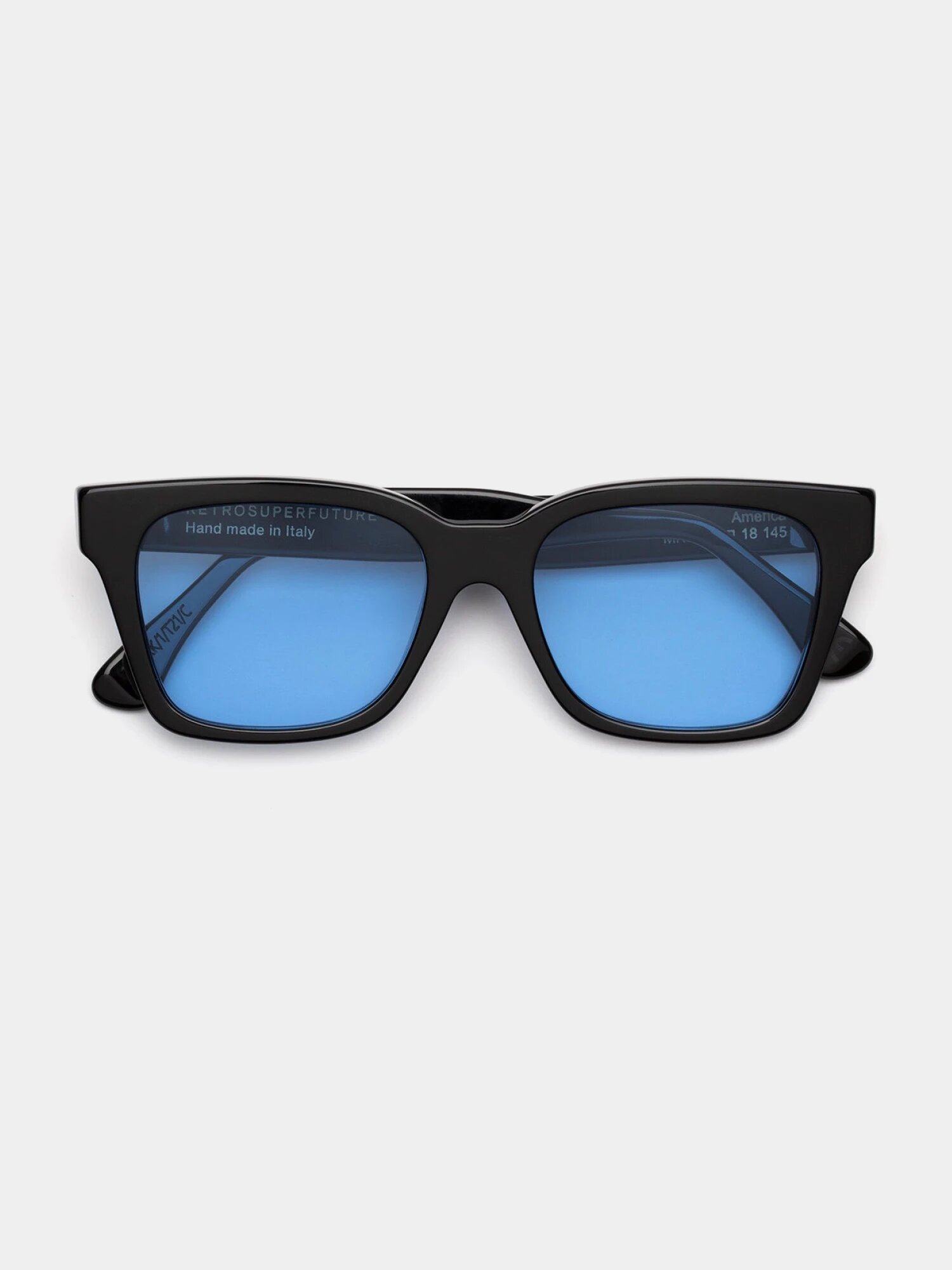 Очки RETROSUPERFUTURE America Azure, Черный, One size