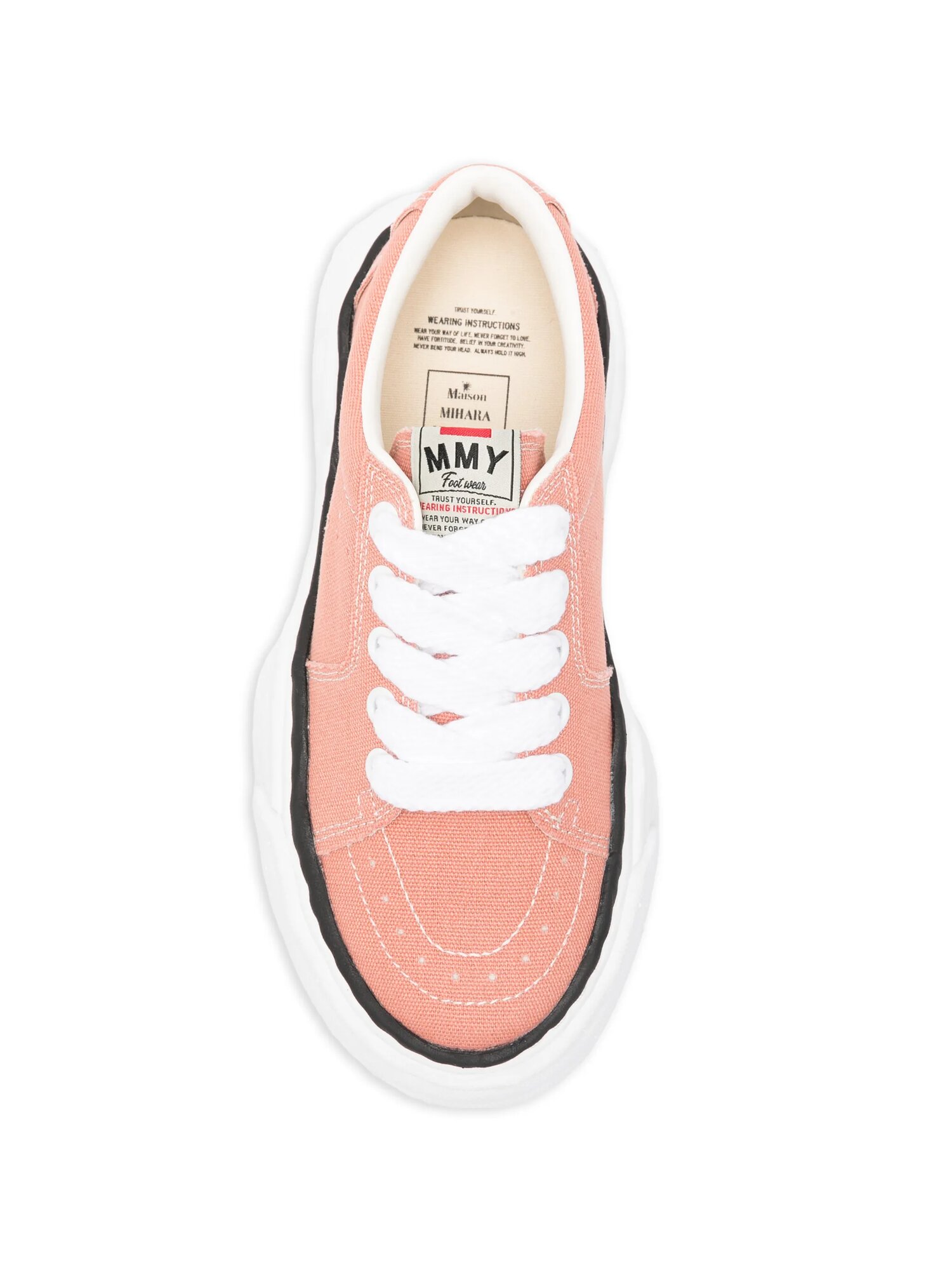 Кроссовки MAISON MIHARA YASUHIRO Lace-up sneakers, размер 38, pink — фото 1