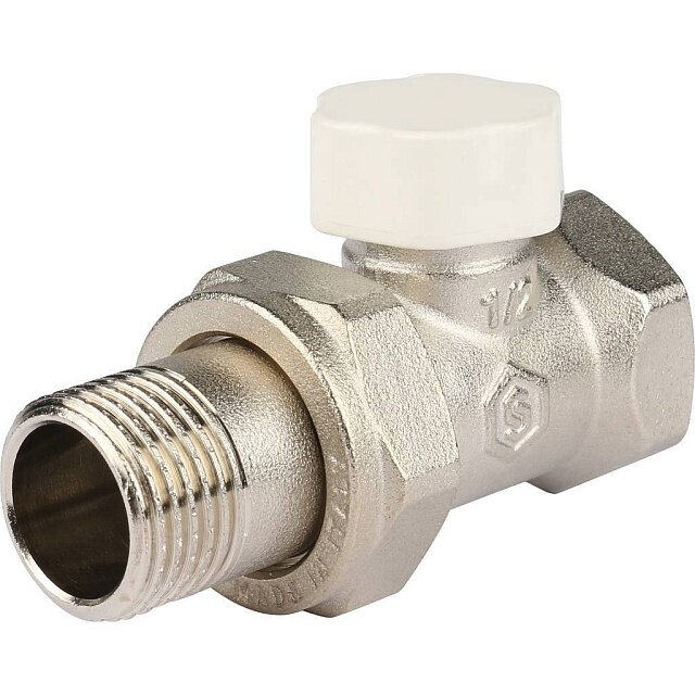 Клапан запорно-балансировочный STOUT прямой 1/2" (ВР-НР), SVL-1176-000015