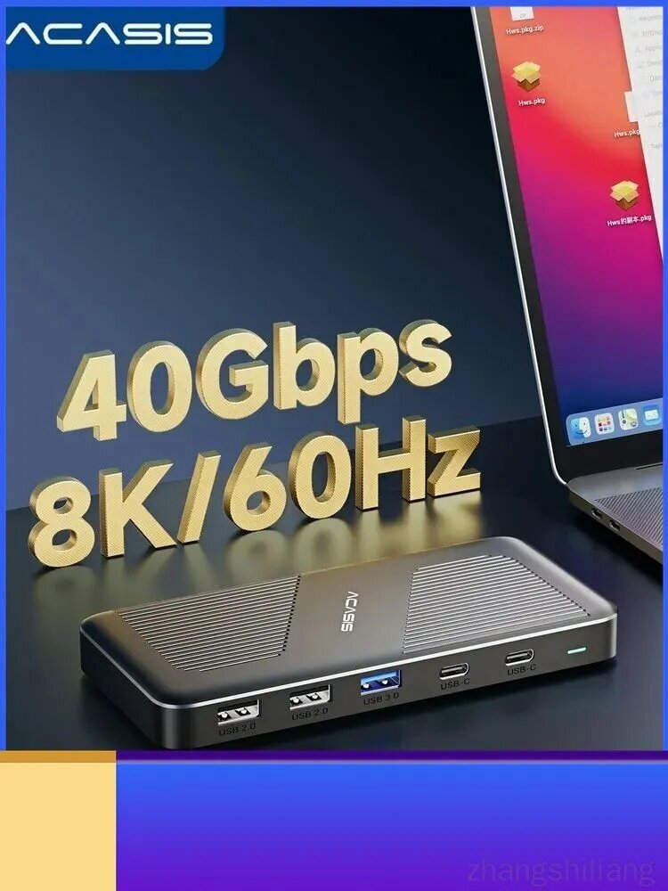 11-портовая док-станция Thunderbolt Hub, Acasis DS-9003 40 Гбит/с, USB-C Hub, Type-C Docking Station Док-станция Type-C