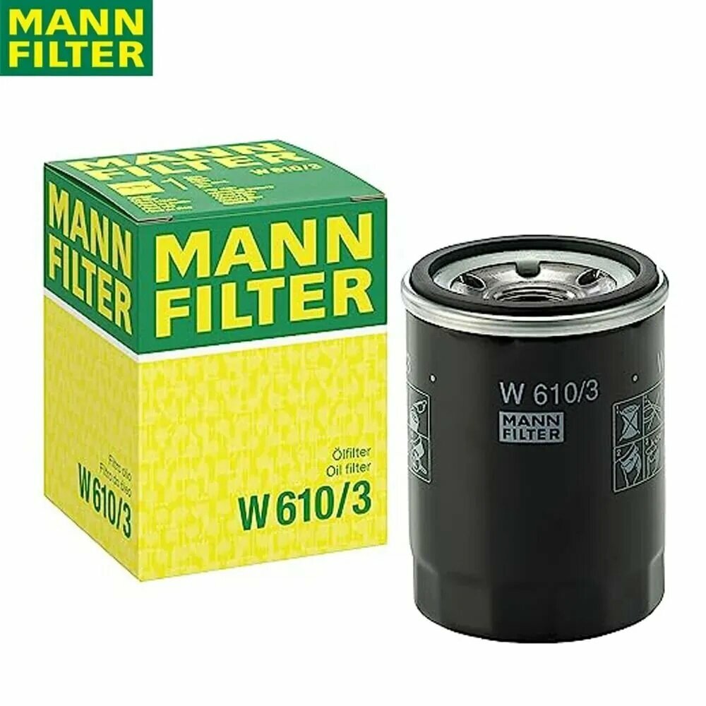 MANN FILTER Фильтр масляный арт. W610/3
