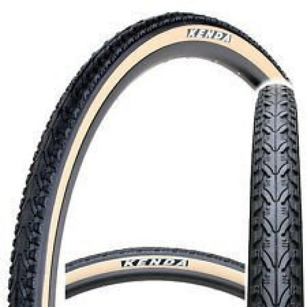 Покрышка Kenda 26"*1,95 (50-559) K935 KHAN п/слик черно/белая 5-525447/5-522659