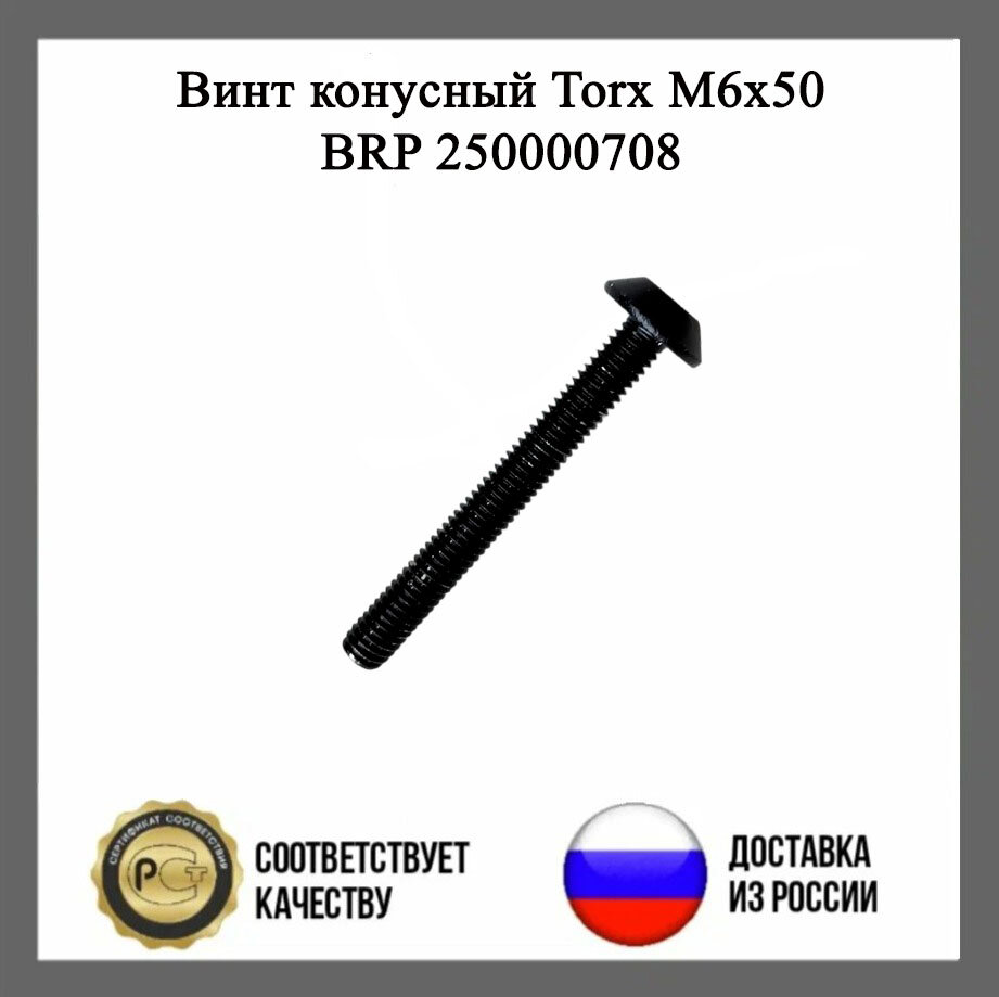 Винт конусный Torx M6x50 BRP 250000708