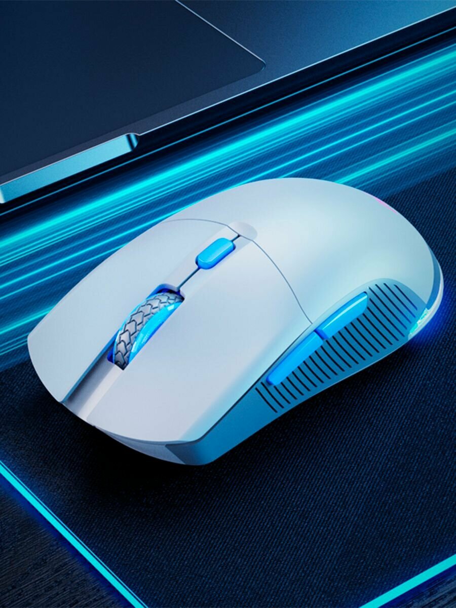 Мышь беспроводная компьютерная игровая (Bluetooth, 2.4G), праворукая