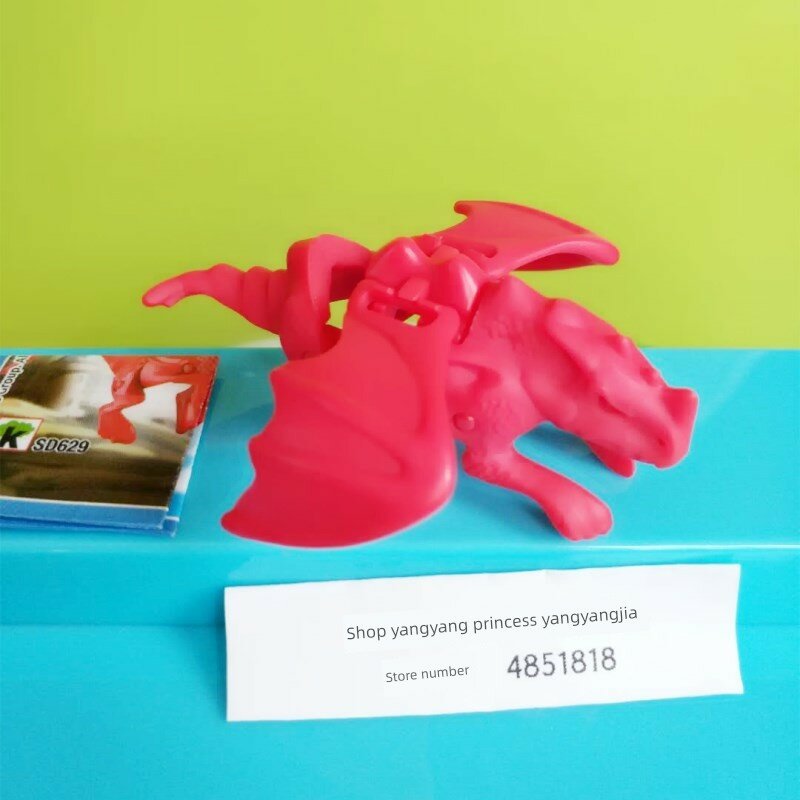 Киндер-игрушка «Летающий дракон» с крыльями Динозавр Мальчик Киндер Забавная игрушка-яйцо Огонь Дракон Земля Дракон