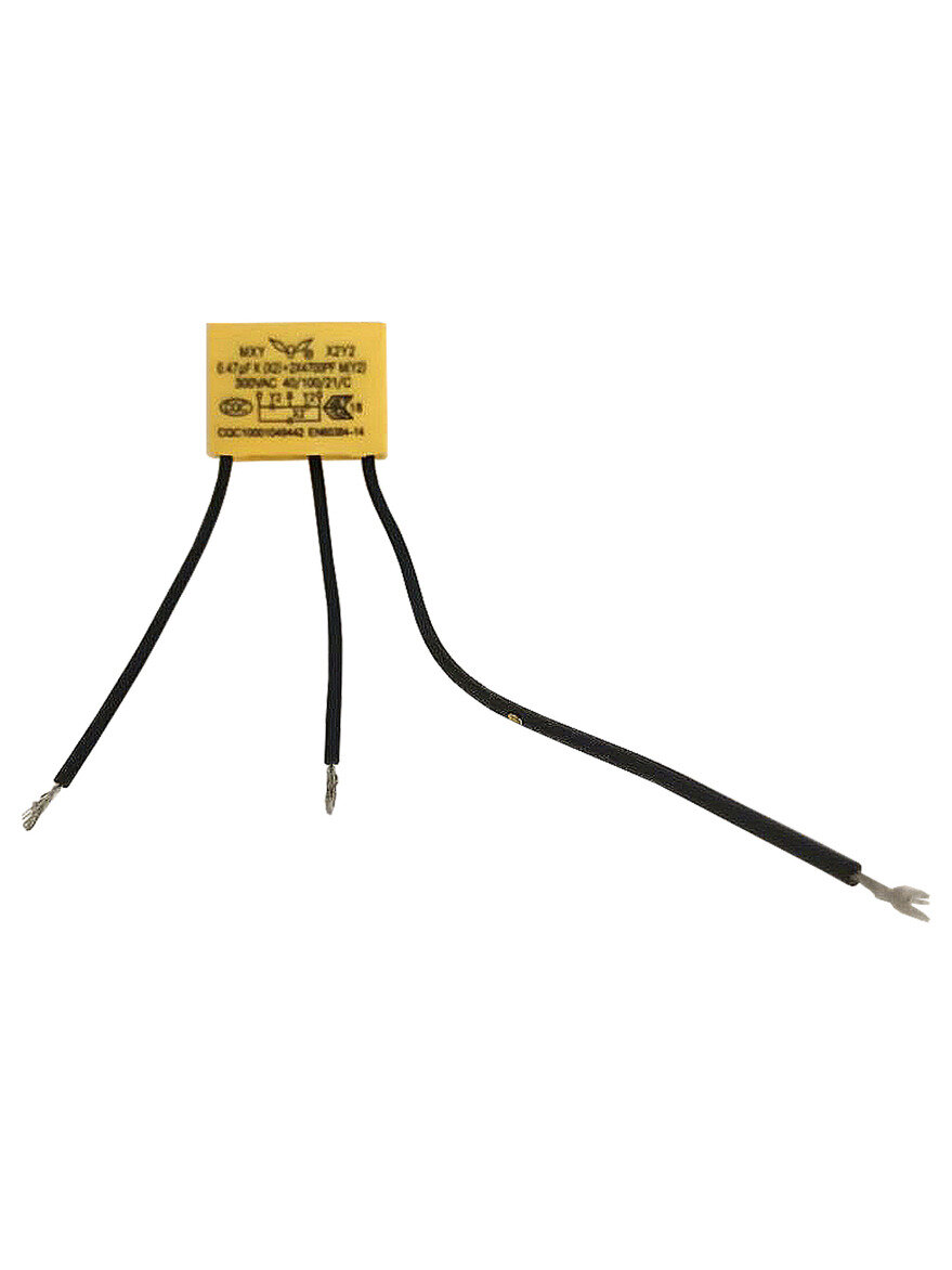 Конденсатор MXY X2Y2 0, 47 мкФ K(X2)+2X4700PF M(Y2) 300VAC 40/100/21/C для лобзика ИНТЕРСКОЛ МП-120/750ЭМ