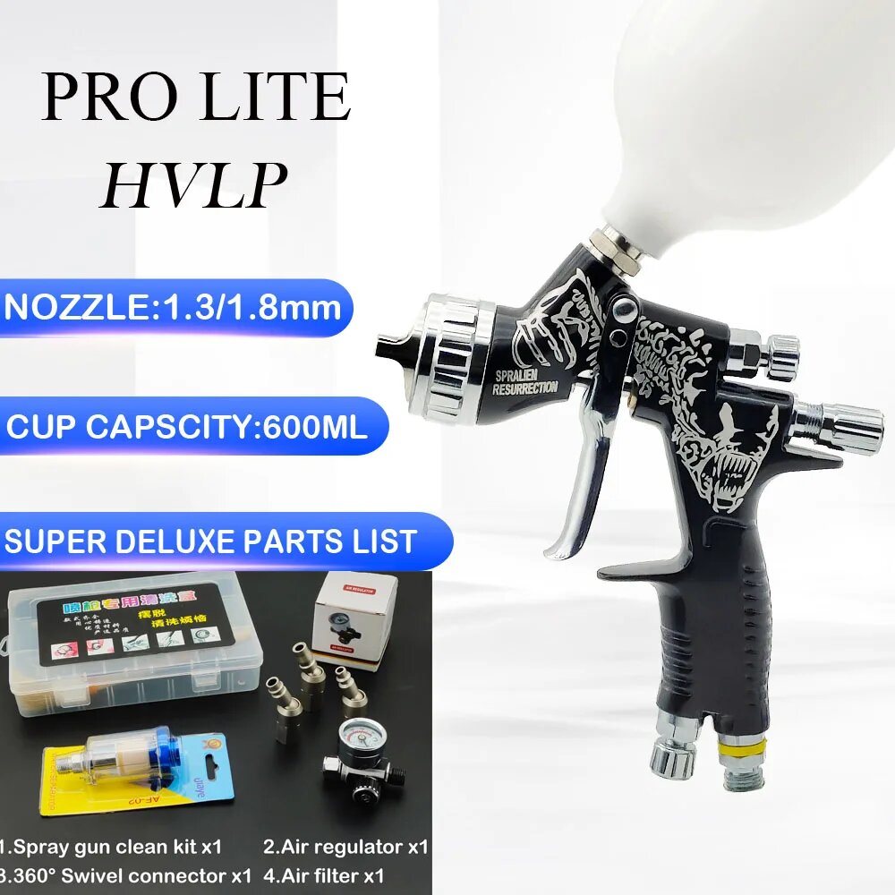 Краскопульт HVLP 1.3/1.8 мм, Цвет: 1.8 MIXING CUP KIT
