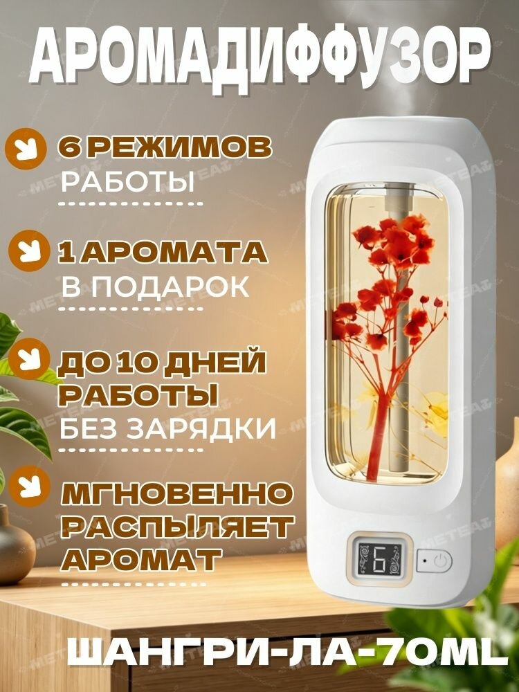 Автоматический аромадиффузор, Аромадиффузор для дома с увлажнением и устранением запахов, 1 диффузор для духов+1 флаконов эфирного масла для духов набор увлажнитель-аромадиффузор
