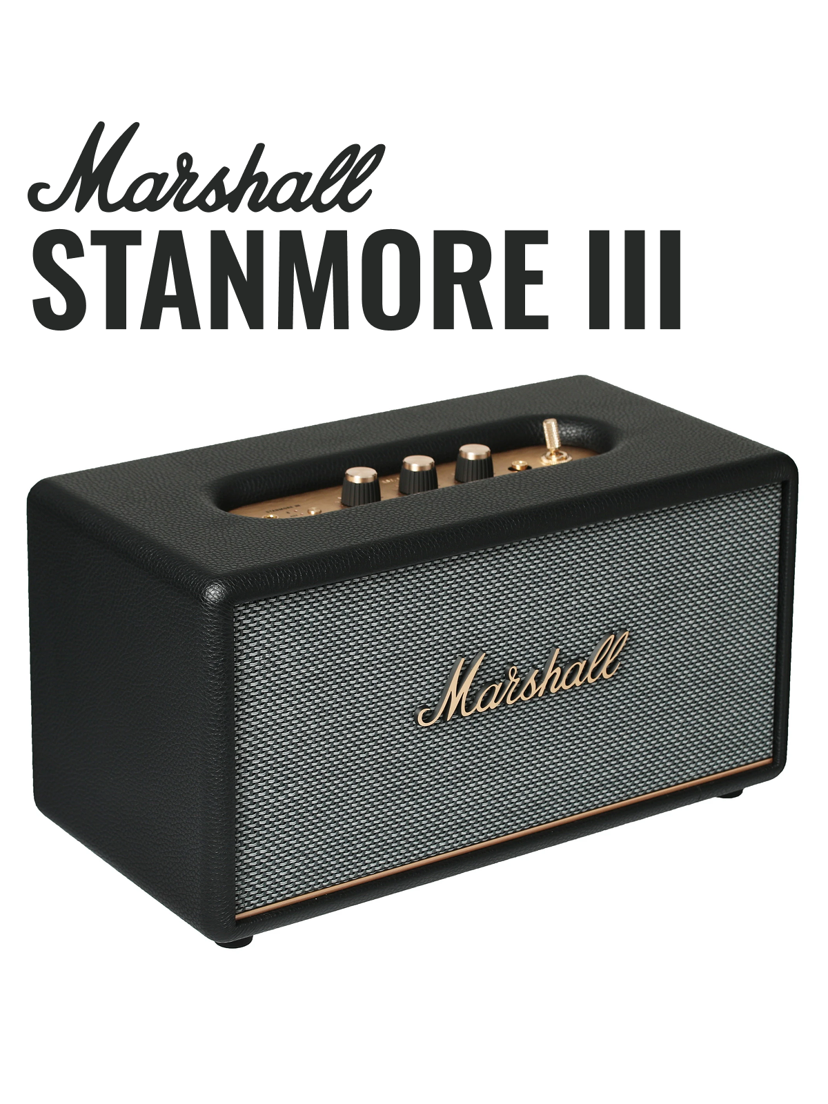 Колонка Marshall Stanmore III, 80 Вт, кнопочное и сенсорное управление, черный
