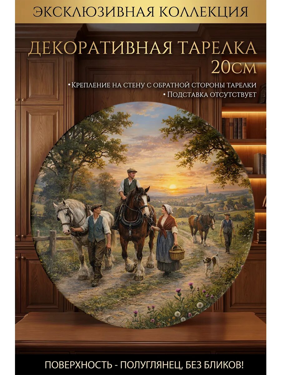 Декоративная тарелка Возвращение домой