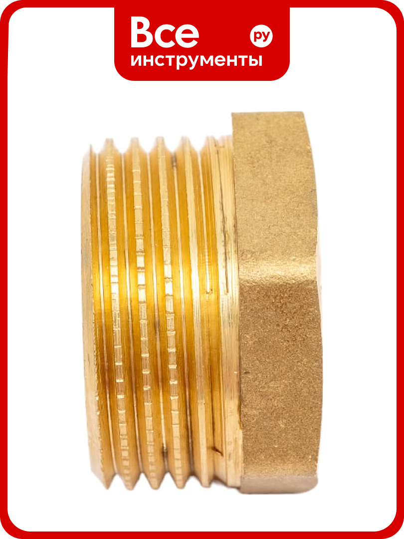 Футорка LD PRIDE DN25х15 (1"НР х 1/2" ВР) латунь с биркой LD.65.517.25х15