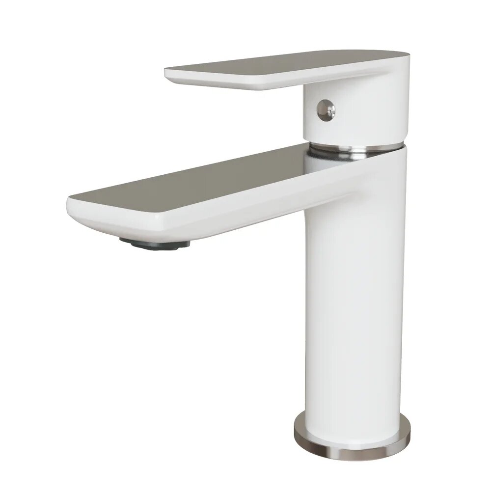 Смеситель для раковины 35k MIXLINE ML33-04 "City White" белый/хром