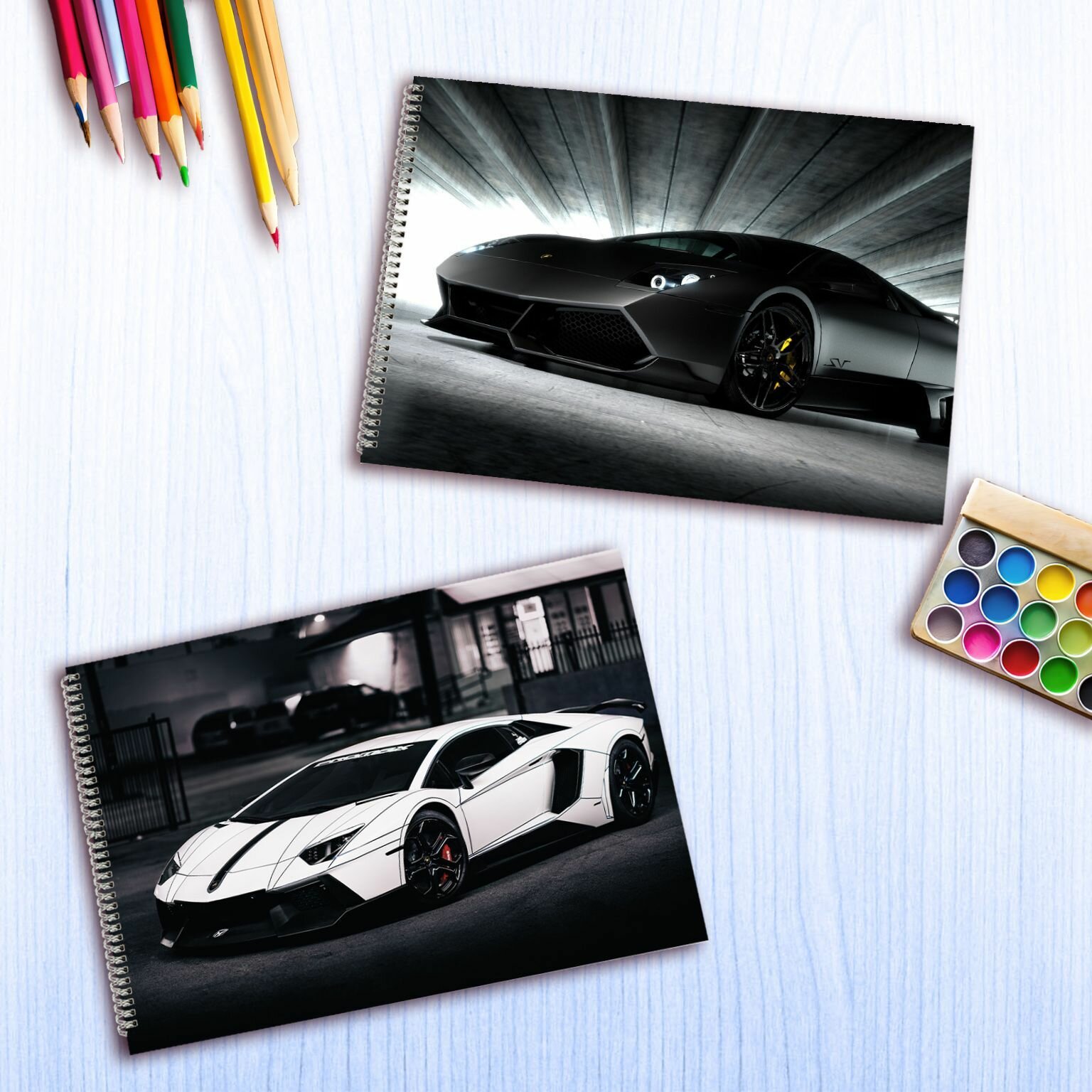 Альбомы для рисования Автомобили Lamborghini