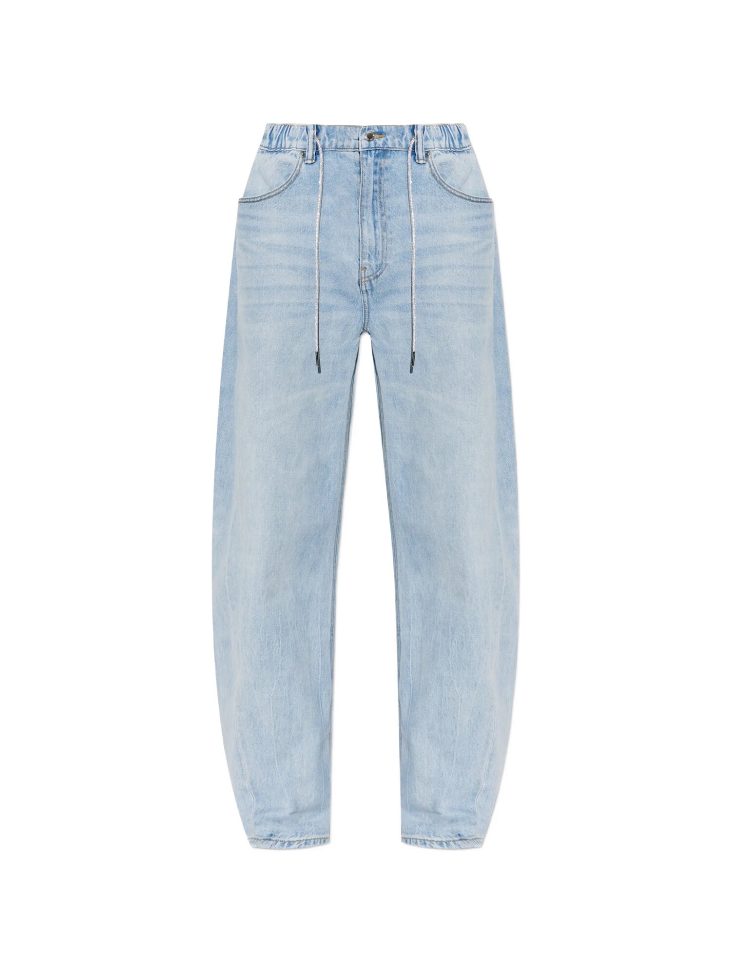 Джинсы Crystal-embellished drawstring-waist jeans 