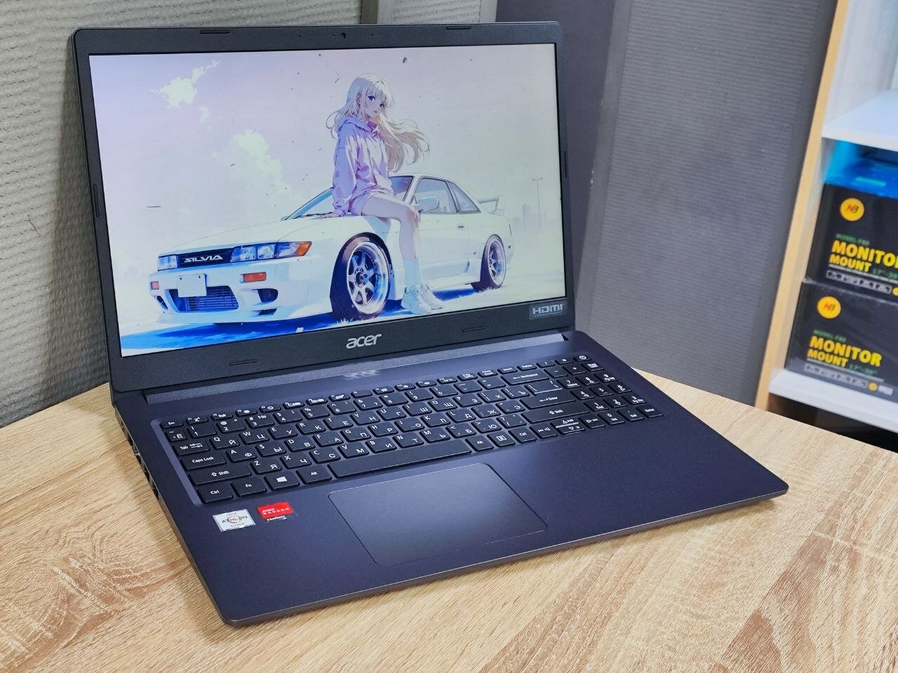 Ноутбук Acer EX215-22-R53Z\15.6"\1920x1080\AMD Athlon Silver 3050U\8ГБ ОЗУ\256ГБ ССД\Windows 10 +Office