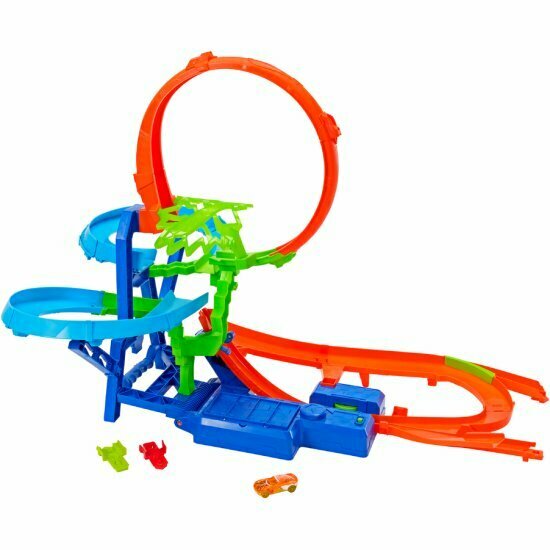 Автотрек Hot Wheels JFD12 Столкновение в воздухе