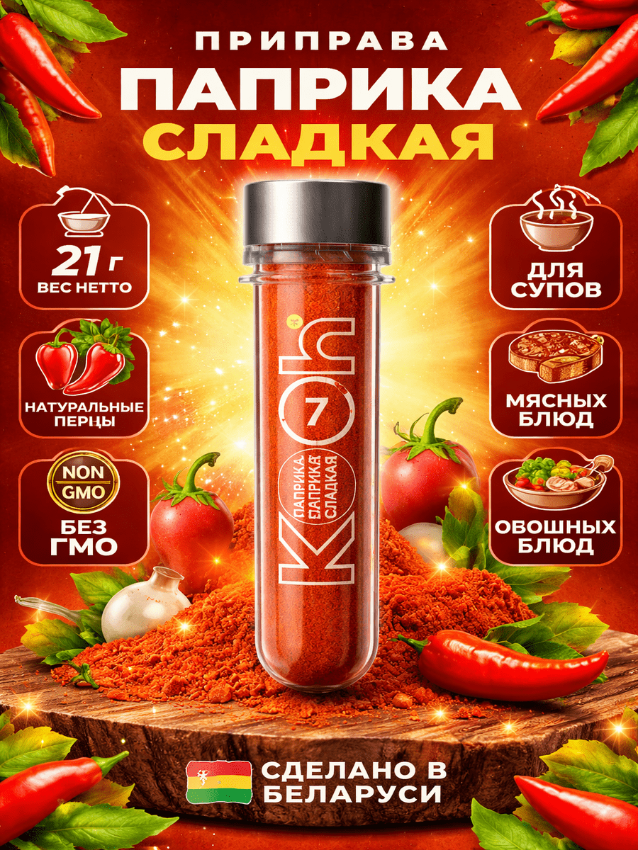 Приправа Kooh паприка сладкая, 21г