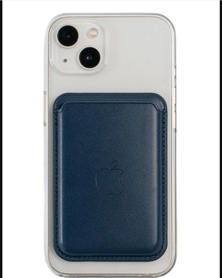 Картхолдер "MagSafe Leather Wallet" для iPhone, магнитный, кожаный