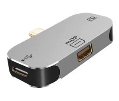 Адаптер USB-C 3 в 1 Mini DP, PD, HDMI, USB