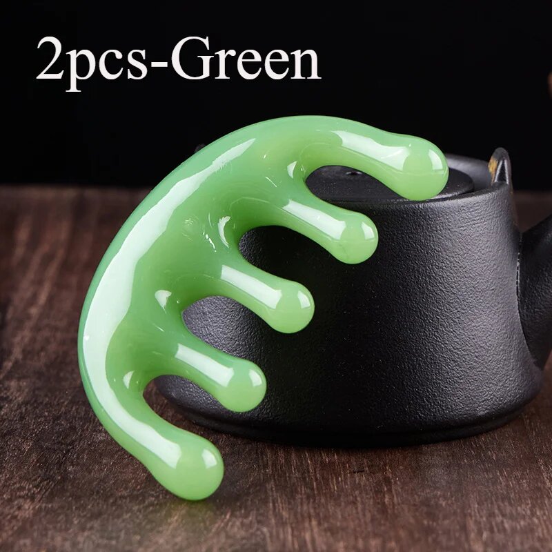 Массажная расческа 1/2/3 шт. 2pcs-Green