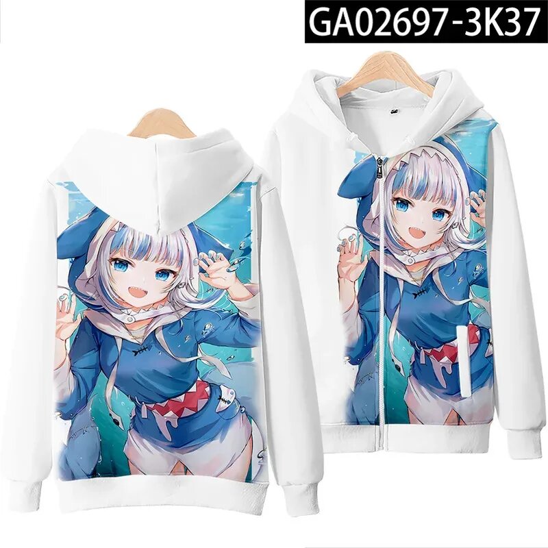 Gawr Gura Hoodie XXXL, Цвет: GHZ3G2526167