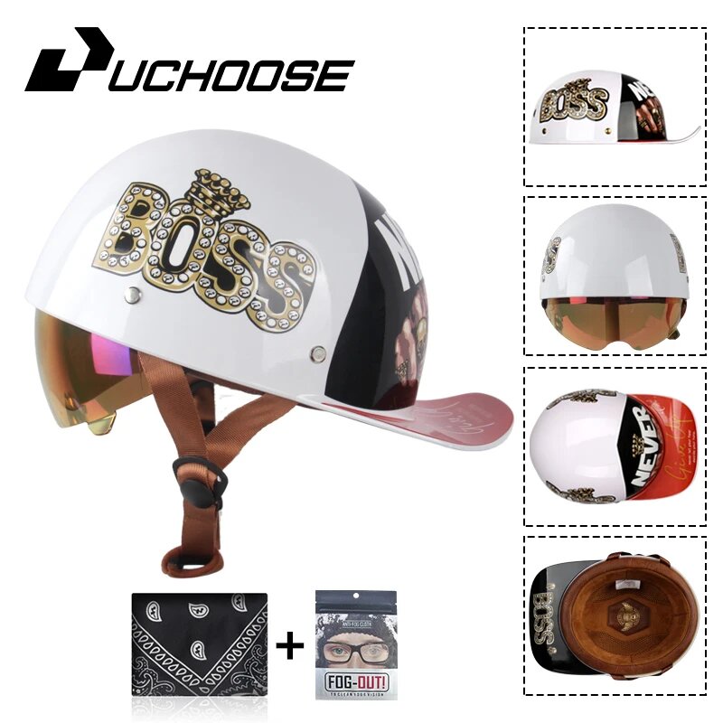 Мото шлем Uchoose DS, белый, XL, 101-603