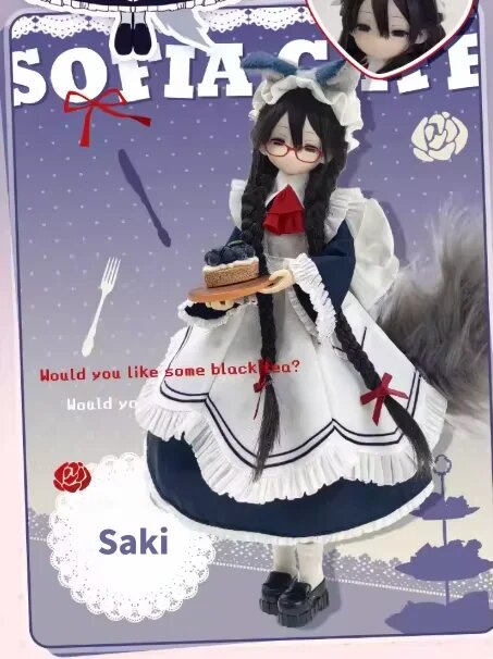 Коллекционная фигурка Saki в костюме горничной, 1/6