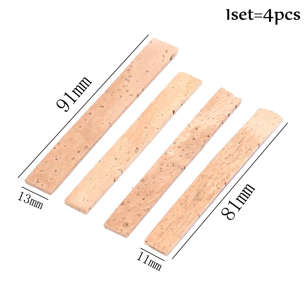 Пробки для кларнета GUOMUZI, натуральные, 4 шт, Color: 1set