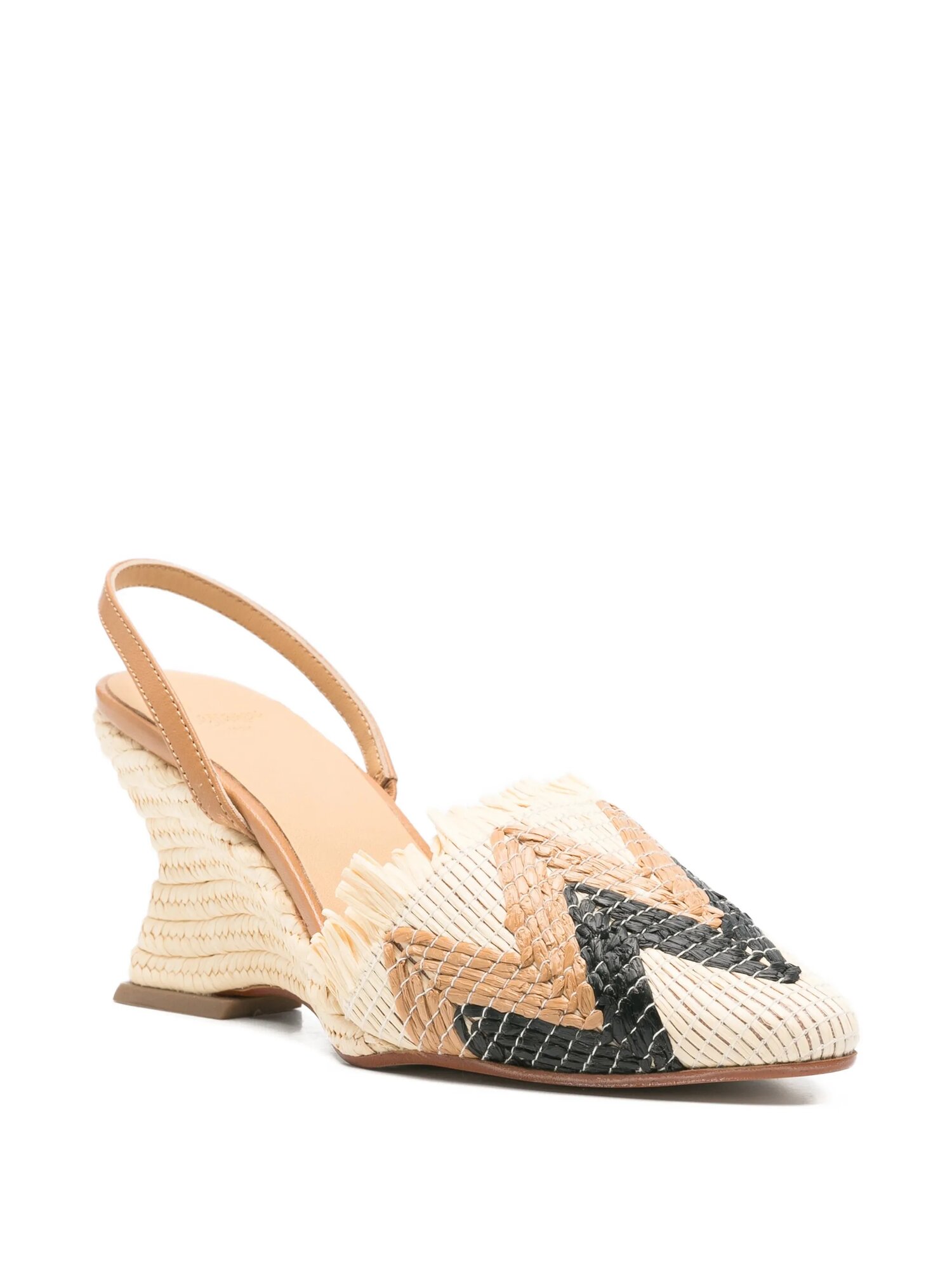 Туфли Castaner Chevron-weave slingback pumps, размер 38, разноцветный — фото 1