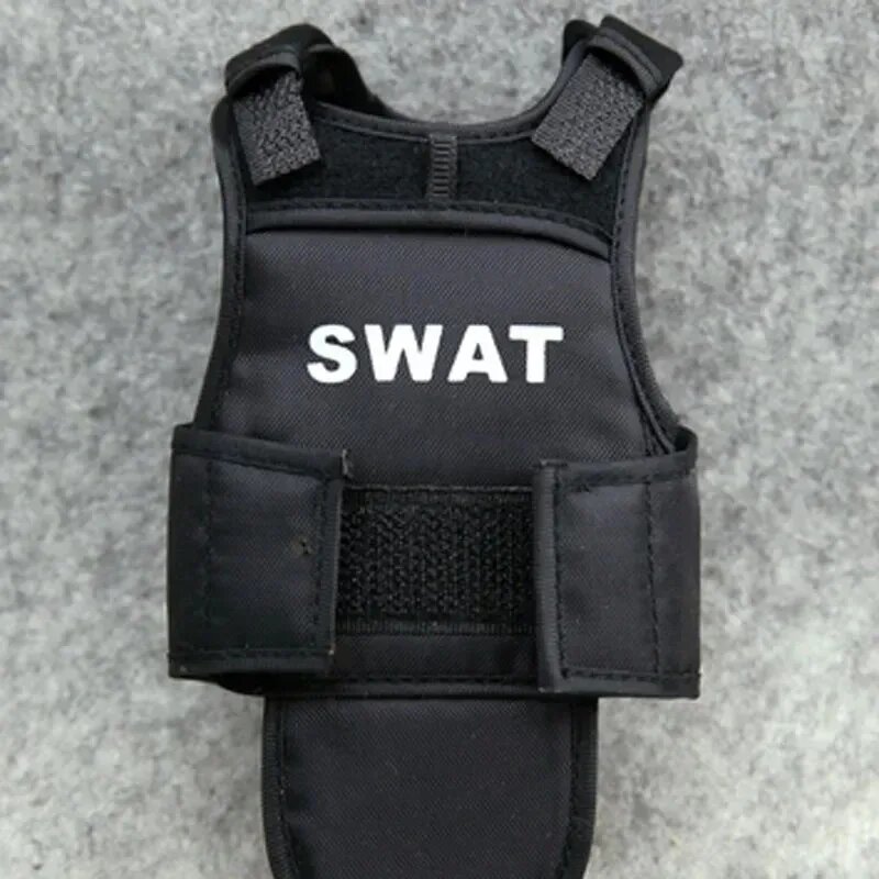 1/6 Масштаб Мужской Солдат SWAT Черный Боевой Жилет Аксессуар для Фигурки