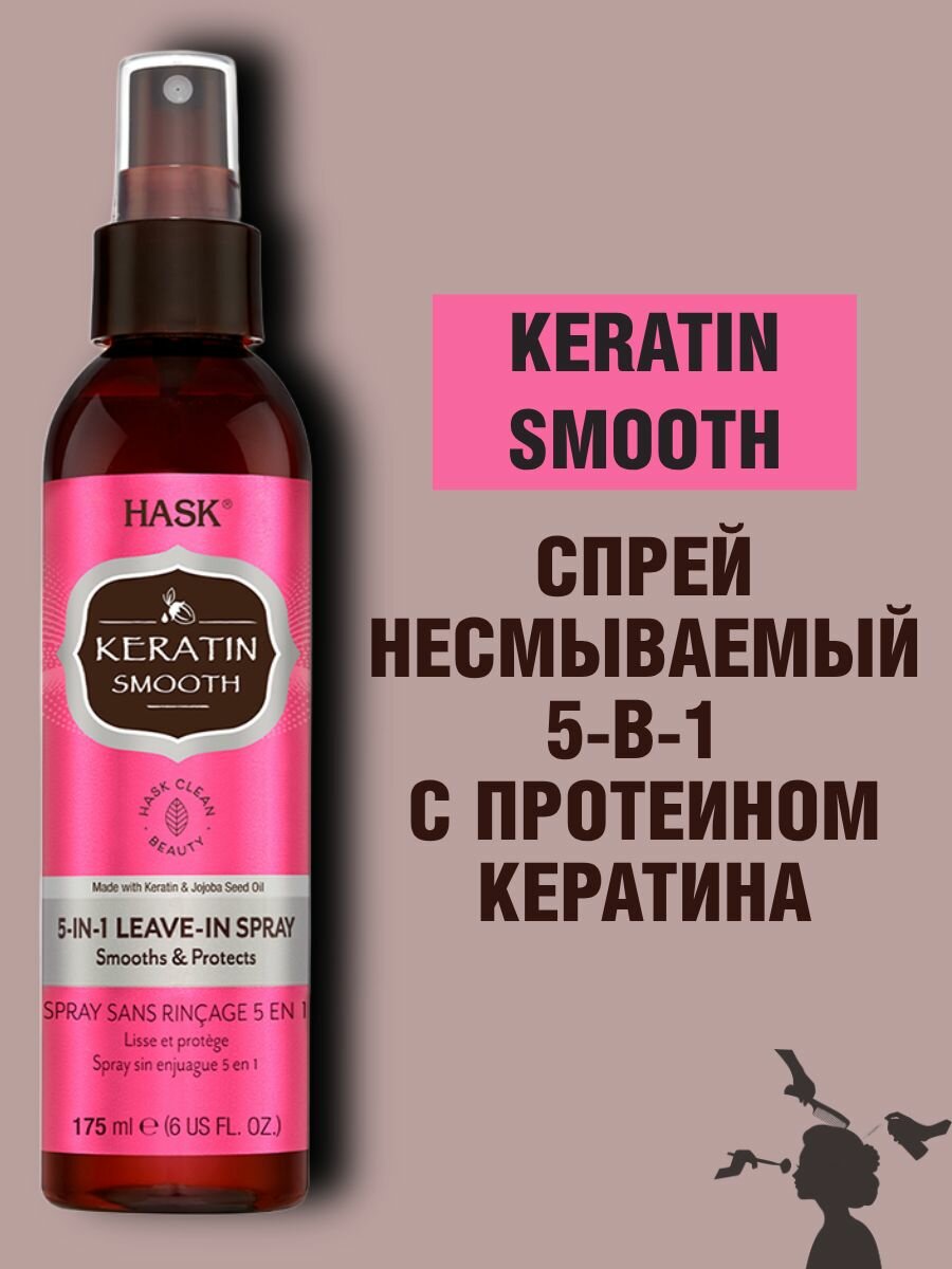 Спрей несмываемый 5-в-1 с протеином кератина / Keratin Protein 5 In 1 Leave-In Spray 175 мл