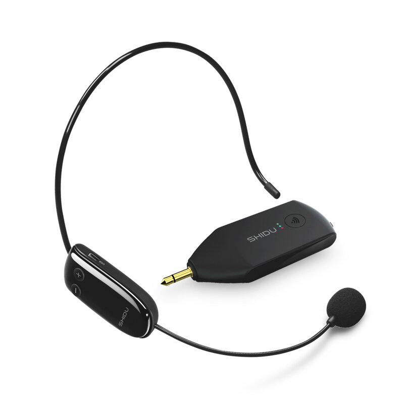Радиомикрофон SHIDU U8, UHF, с оголовьем, на аккумуляторе, черный