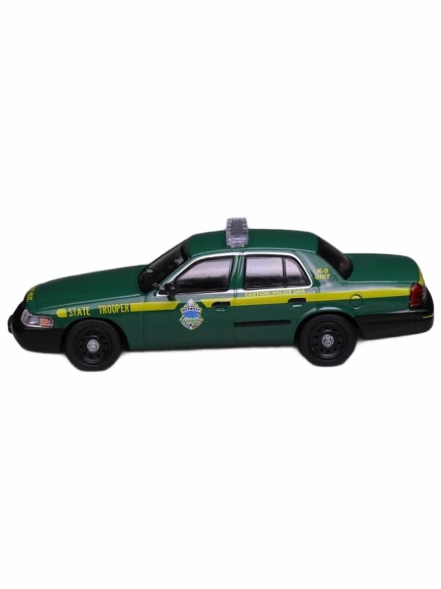 Машинка металлическая модель 596 1:64 Ford Crown Victoria State Trooper Green