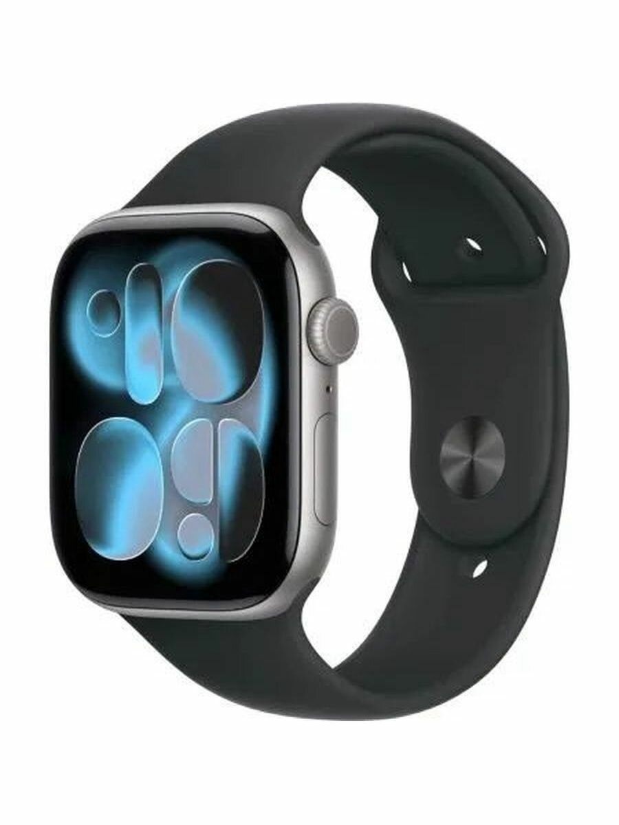 Умные часы Apple Watch S11 GPS 46mm Space Grey Aluminium Case with Black Sport Band - M/L