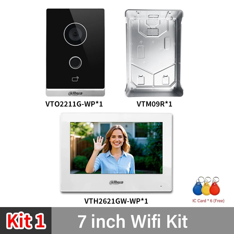 Dahua VTO2211G-WP Wi-Fi видеодомофон 7 Inch Wifi Kit 1