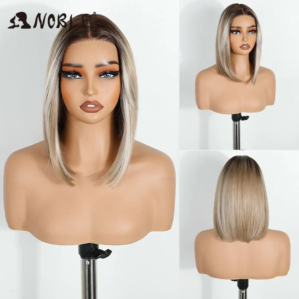 Синтетический парик Noble Brand Name каре коричнево-русые 12 дюймов NTF6-14Q-613V